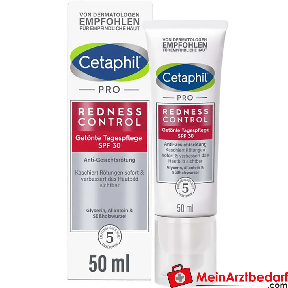 CETAPHIL PRO RednessControl tinted day care SPF 30 conceals skin redness