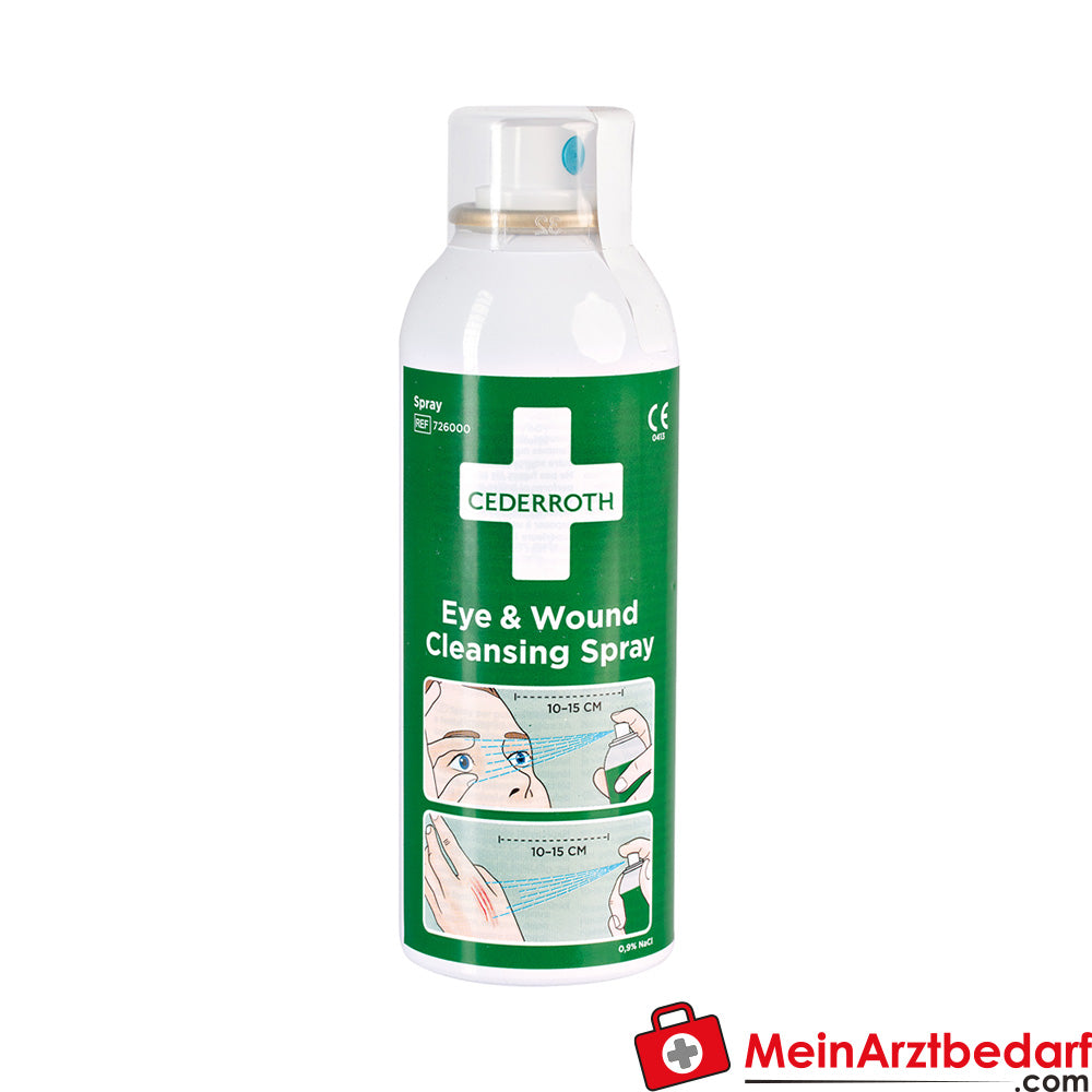 CEDERROTH eye and wound cleansing spray sterile saline solution 0.9% ...