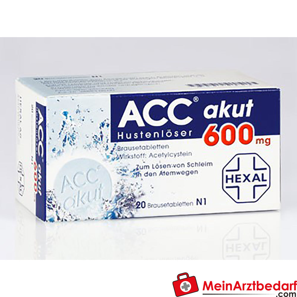 Hexal ACC Ostry Kaszel Tabletki musujące 600 mg Acetylocysteina 10 ...