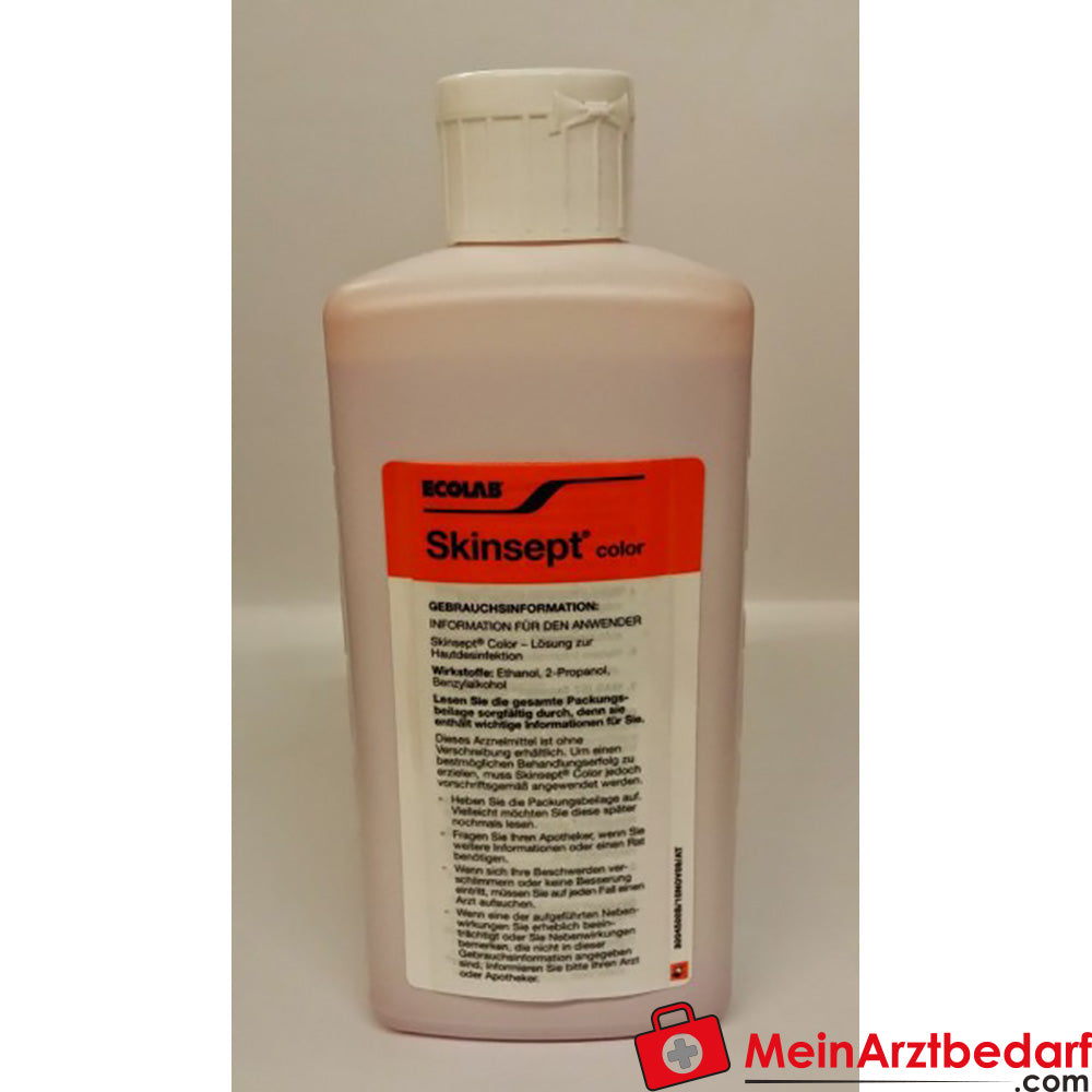 ECO01 Skinsept Color 500 ml Hautdesinfektion alkoholisch mit Farbstoff ...