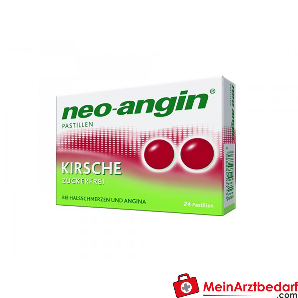 Klosterfrau Neo-Angin Pastillas sin azúcar sabor cereza 24 unidades ...