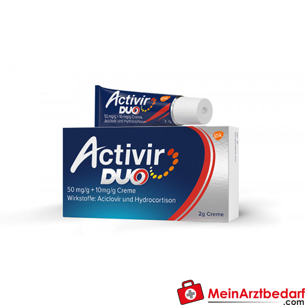 GSK Activir DUO Crema 2 g - aciclovir al 5% e hidrocortisona al 1% ...