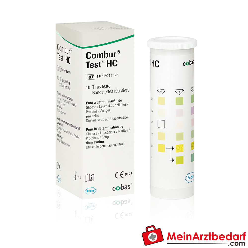 Combur 5 Test HC, 10 tiras reactivas de orina | MeinArztbedarf.com