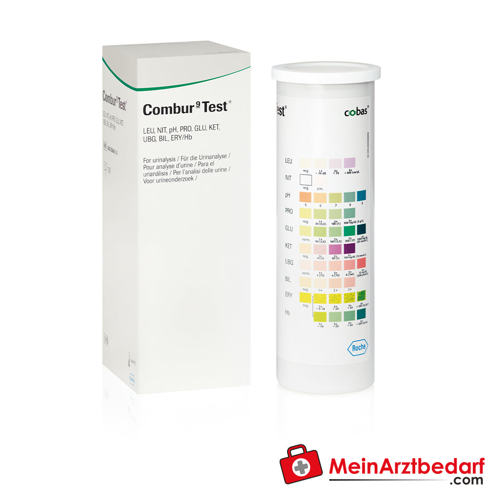Combur 9 Test, 50 urine test strips | MeinArztbedarf.com